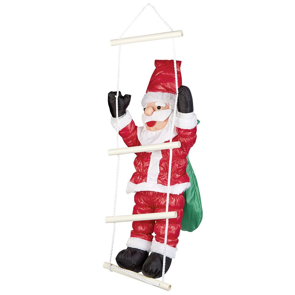 Inflatable Santa Claus climbing on ladder | 553929