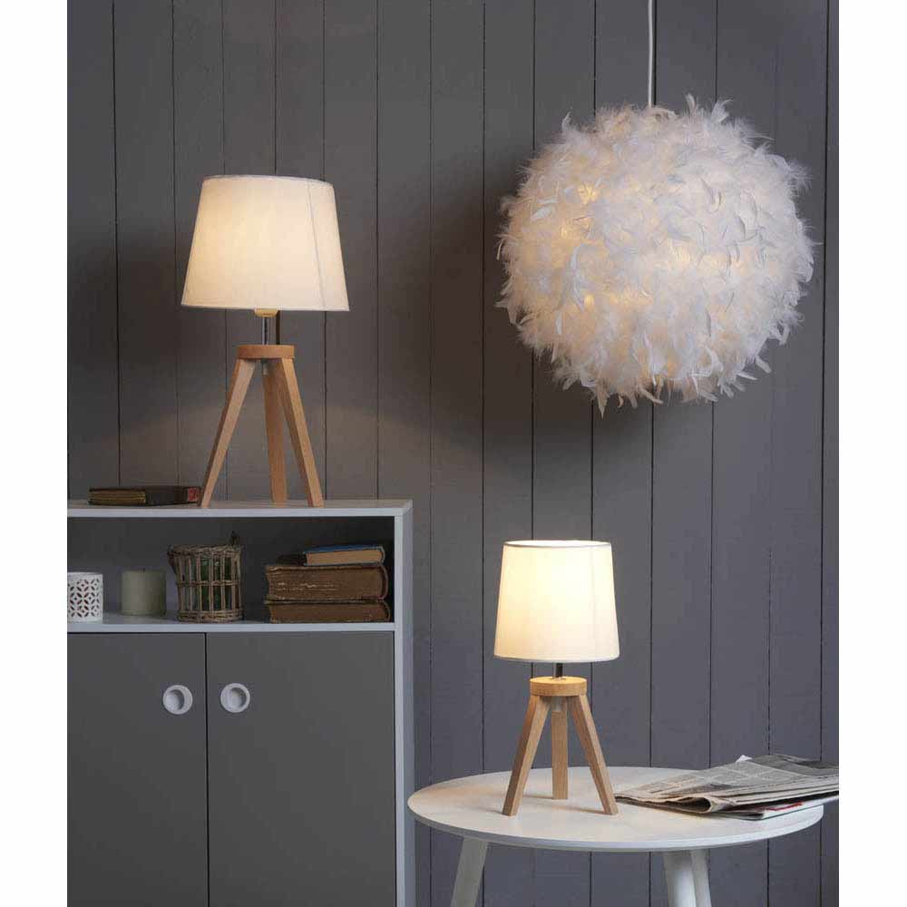 Wooden tripod table lamp | 534975